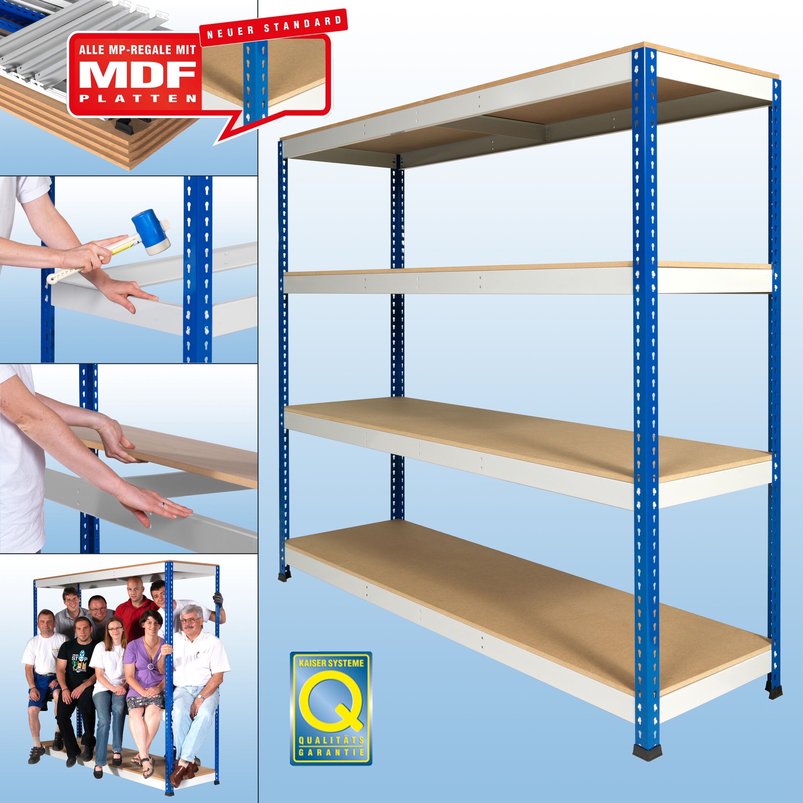 Schwerlastregal - Schwerlastregale | mit MDF-Platten